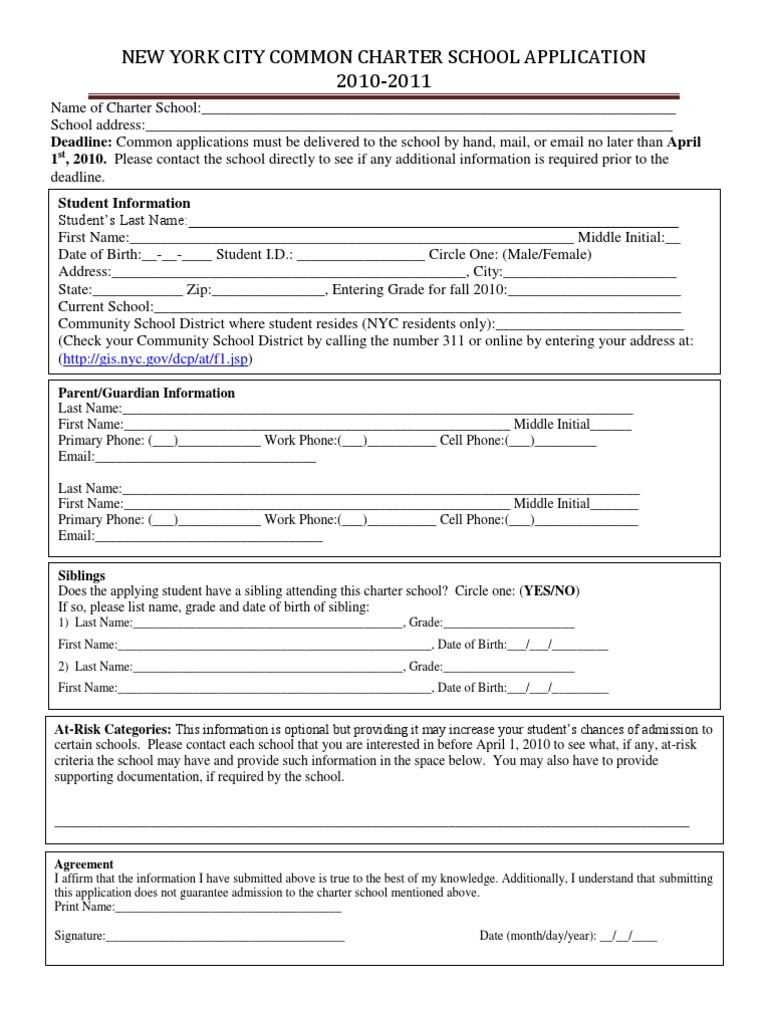 Common Charter School Application Final | PDF | Charter School ...