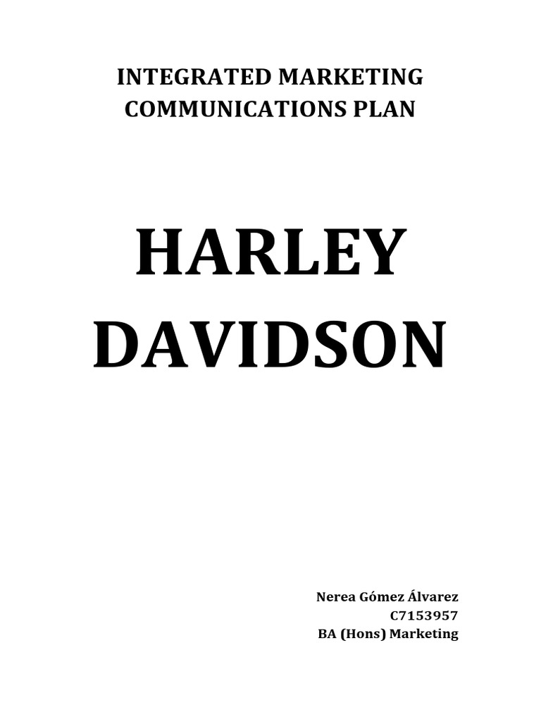 Harley Davidson 1 | PDF | Market Segmentation | Brand
