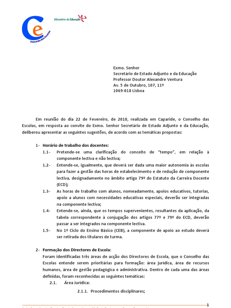 Exmo. Senhor Secretário de Estado Adjunto e | Modificação ...