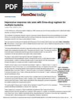 Myeloma VRD Protocol UPTODATE | PDF | Chemotherapy | Multiple Myeloma