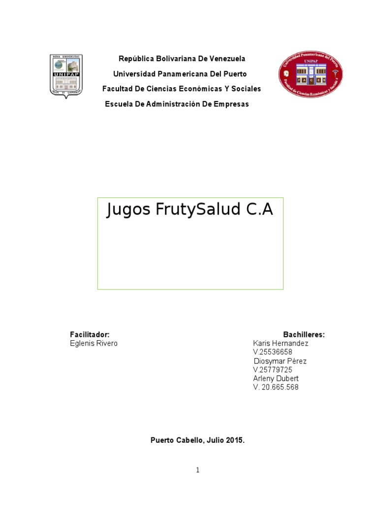 Empresa de Jugos Contabilidad de Costos | PDF | Mercado (economía ...
