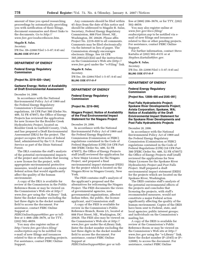 Notice: Environmental Statements Availability, Etc.: Garkane Energy | PDF