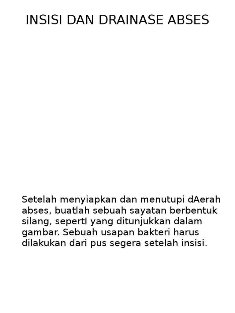 Insisi Dan Drainase | PDF