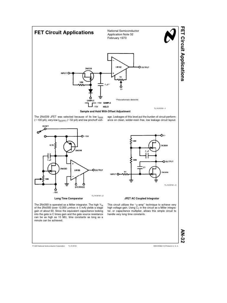 FET Circuit Applications Guide | PDF | Amplifier | Field Effect Transistor