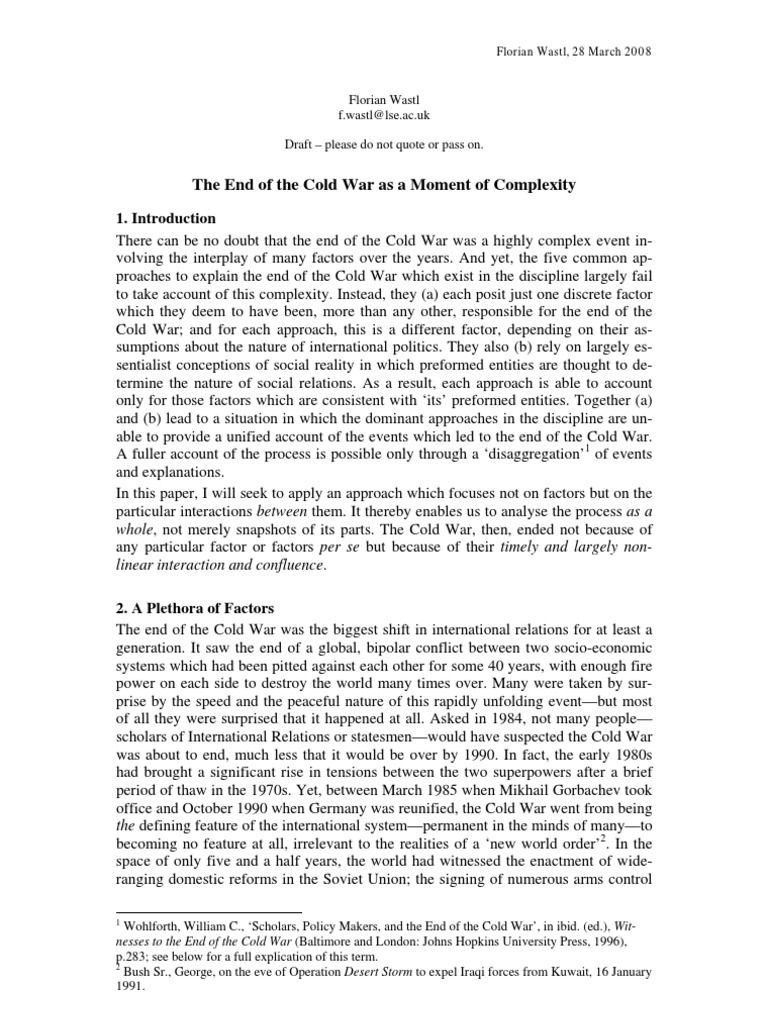 Cold War | PDF | Soviet Union | World Politics