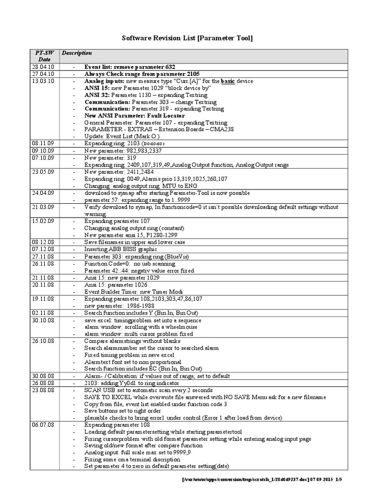 Symap para RevList | PDF | Parameter (Computer Programming) | Menu (Computing)
