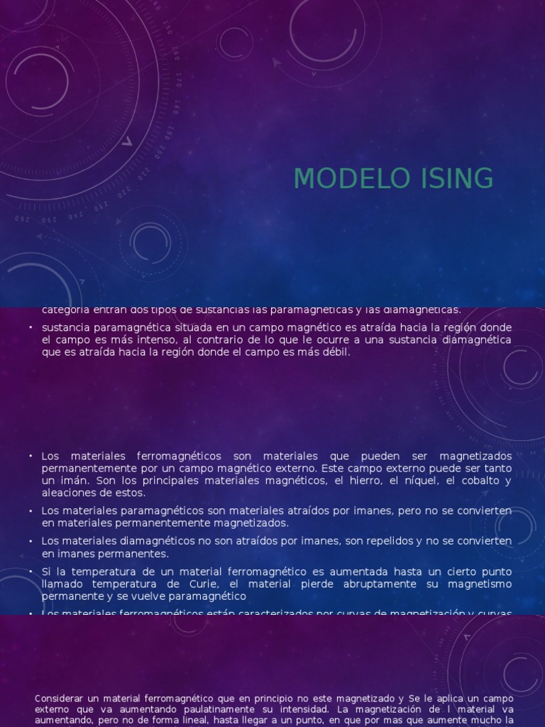 Modelo Ising | PDF | Imán | Histéresis