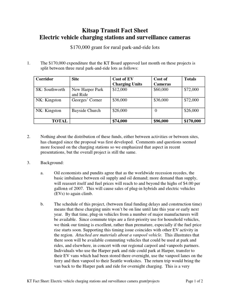 Kitsap Transit Fact Sheet | PDF | Electric Vehicle | Cellular Network