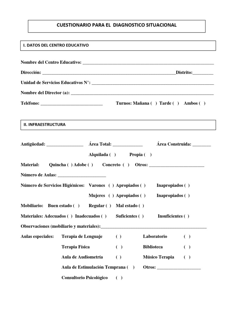 modelo Diagnostico Situacional CEBES
