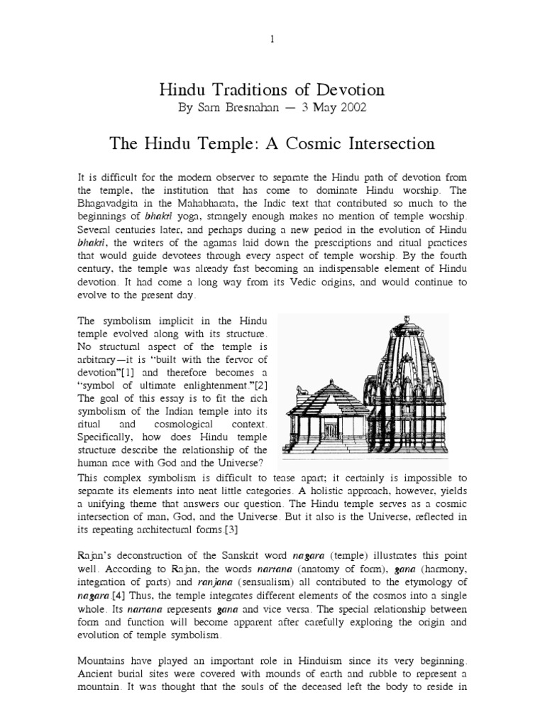 Hindu Temple | PDF | Mandala | Bhakti