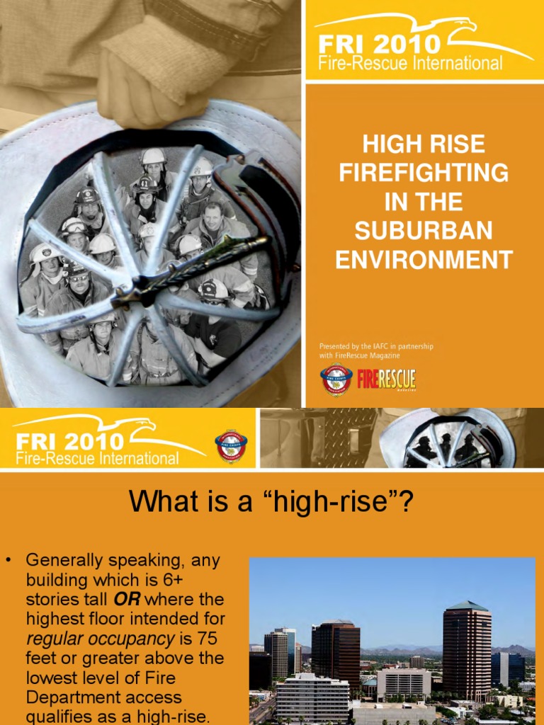 High Rise Firefighting in The Suburban Environment | PDF | Firefighter ...