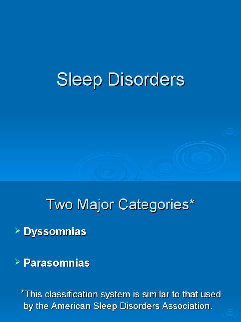 Sleep Disorders.ppt | Sleep Disorder | Sleep