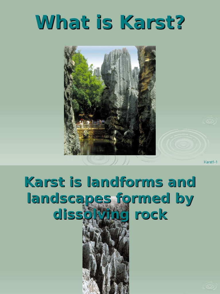 Understanding Karst Landforms | PDF | Science & Mathematics
