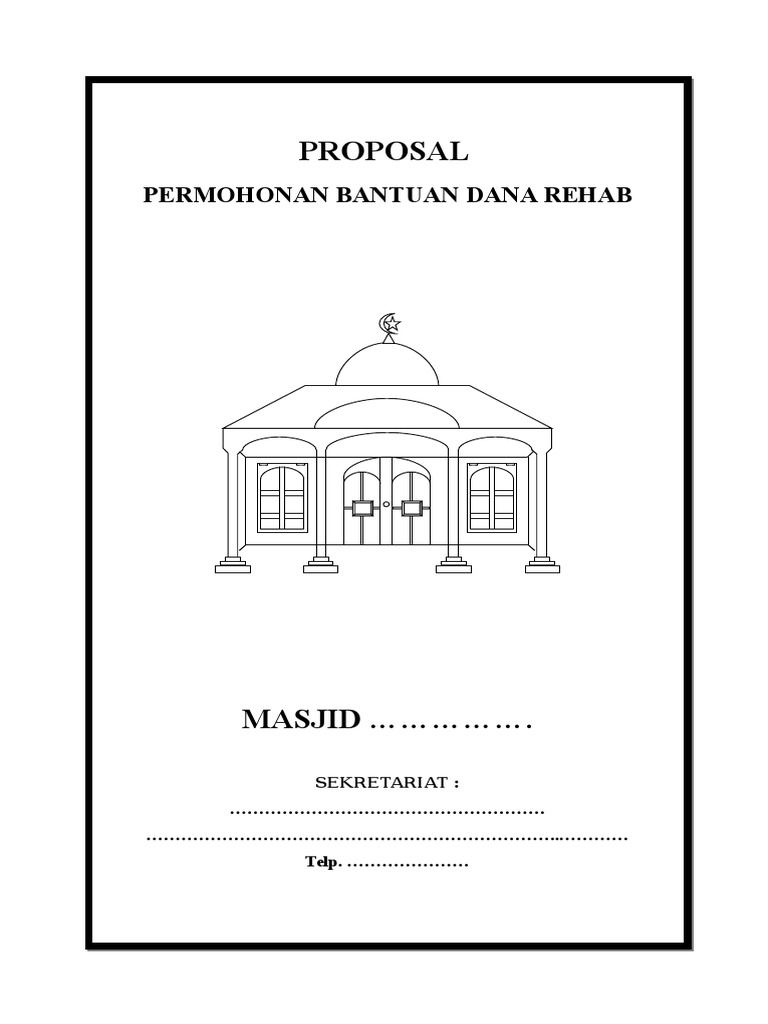 Contoh Proposal Rehab Masjid | PDF