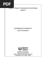 BkpFormat For MSW Project Report | PDF | Social Work | Distance Education