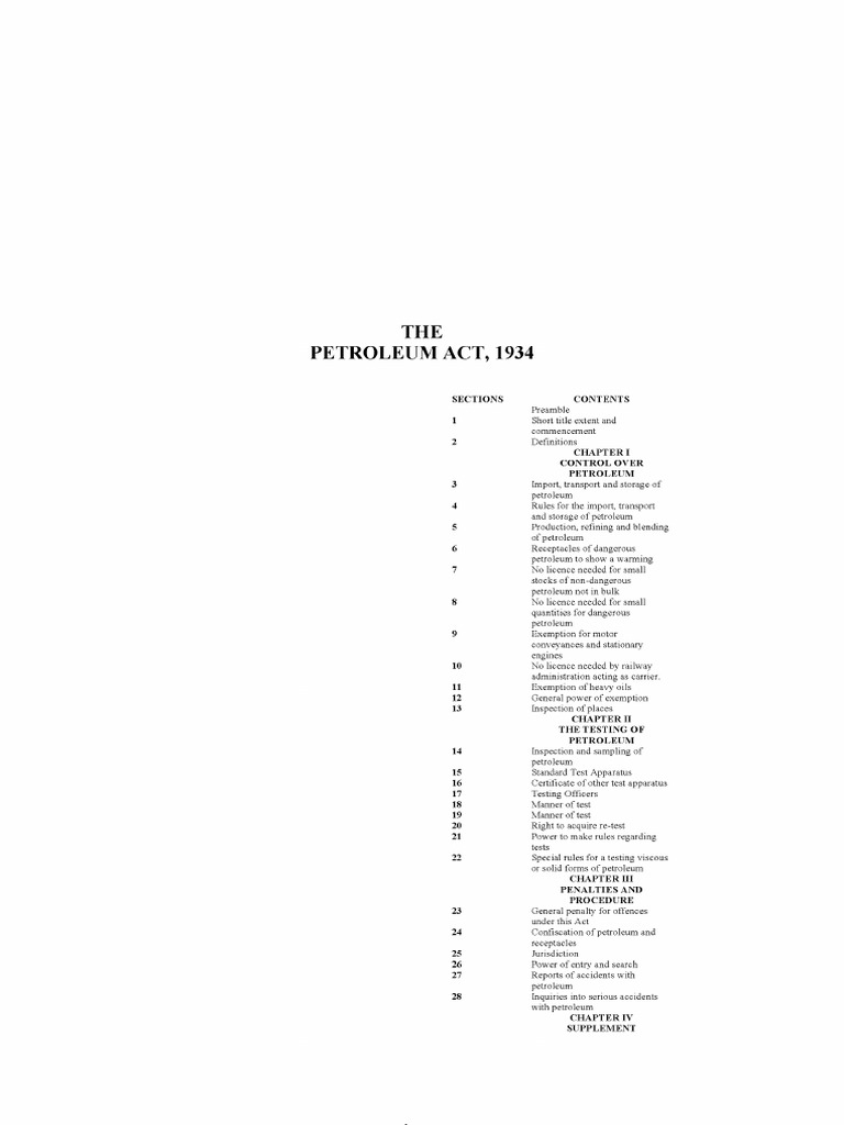 Petroleum Act 1934 | PDF | Government | Justice