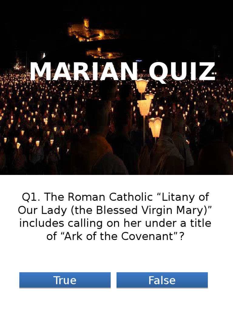 Marian Quiz | PDF | Marian Apparition | Mary, Mother Of Jesus