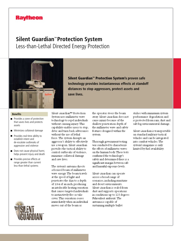 Silent Guardian™ Protection System | PDF | Military Technology