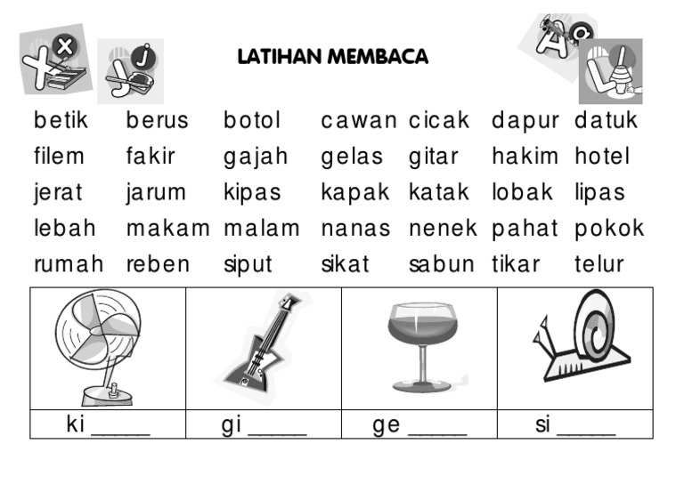 Latihan Suku Kata KVKV Vokal I Worksheet Live Worksheets, 46% OFF