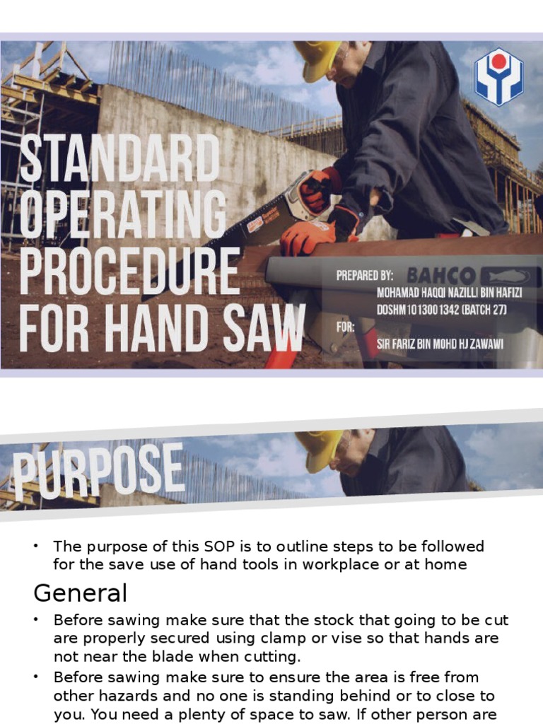 Hand Saw Sop | PDF