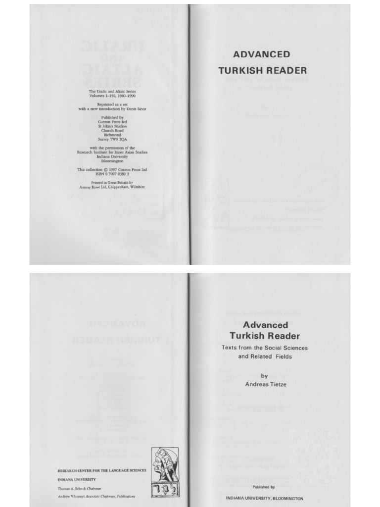 Advanced Turkish Reader | PDF