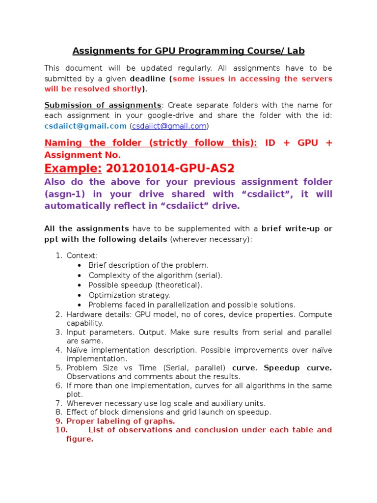 Example 201201014 Gpu As2 Assignments For Gpu Programming Course Lab