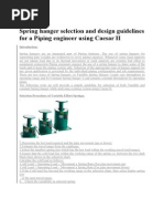 Spring Hanger Selection and Design Guidelines For A Piping Engineer ...