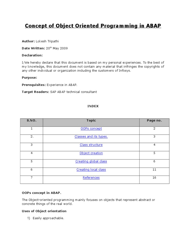 Oops Concept Pdf Class Computer Programming Method Computer Programming