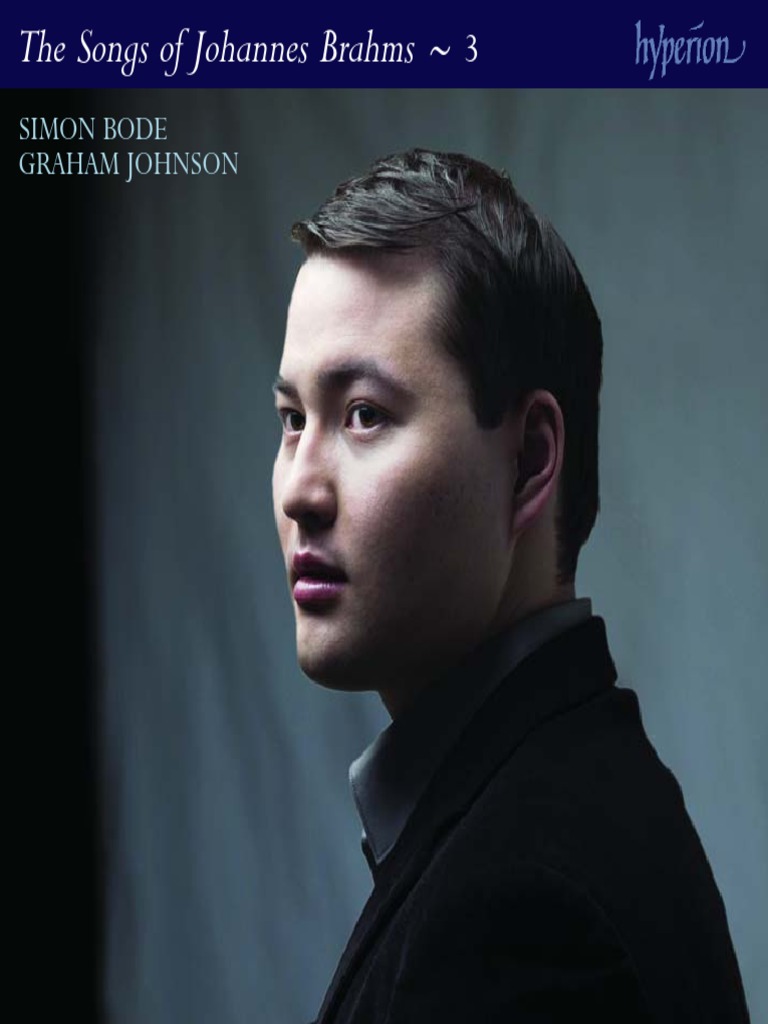 Simon Bode Graham Johnson | PDF | Johannes Brahms | Franz Schubert