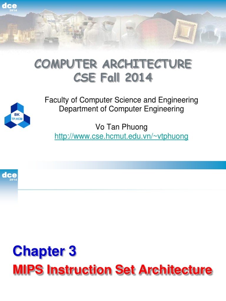Chapter03 1MIPS ISA PDF | PDF | Instruction Set | Mips Instruction Set
