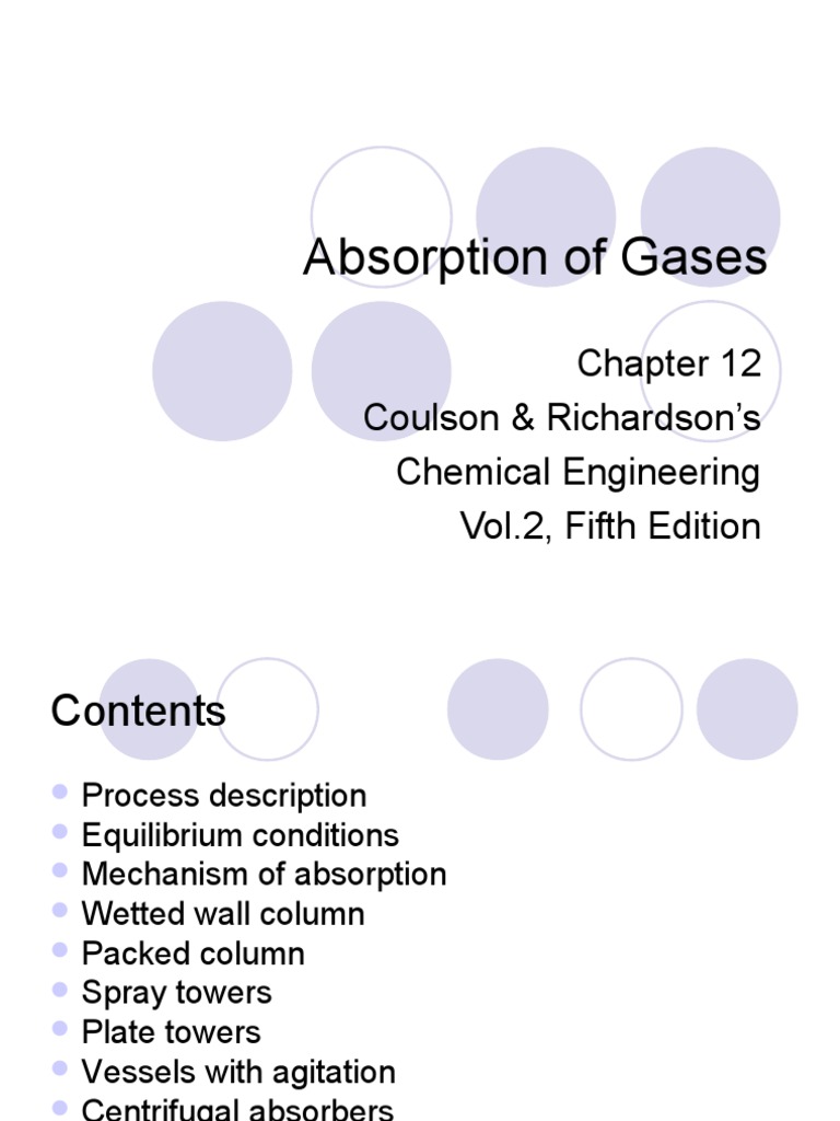 Understanding Henry's Law in Gas Absorption | PDF | Solution | Gases