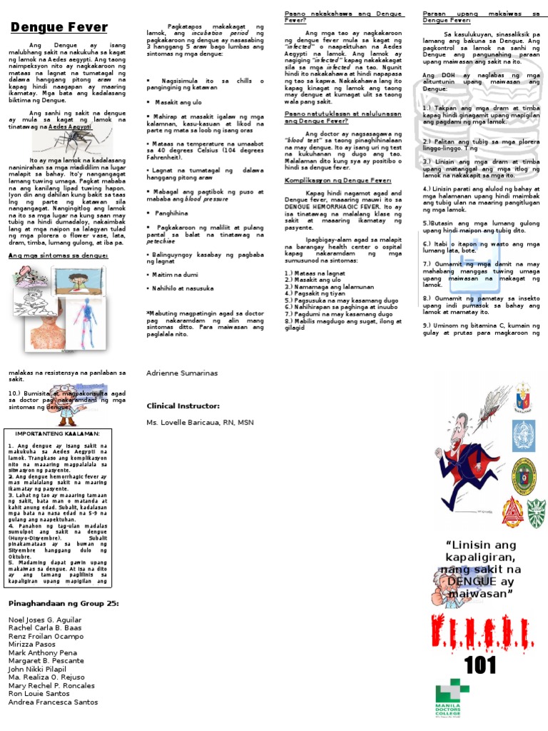 Dengue Pamphlet | PDF