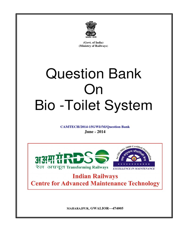 Question Bank On Bio-Toilet System | PDF | Anaerobic Digestion ...