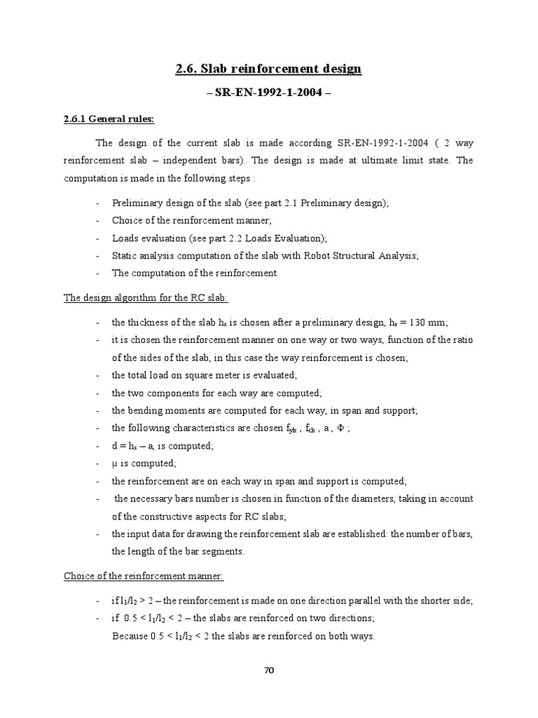 Design of Slab Reinforcement According to Eurocode Standards | PDF ...