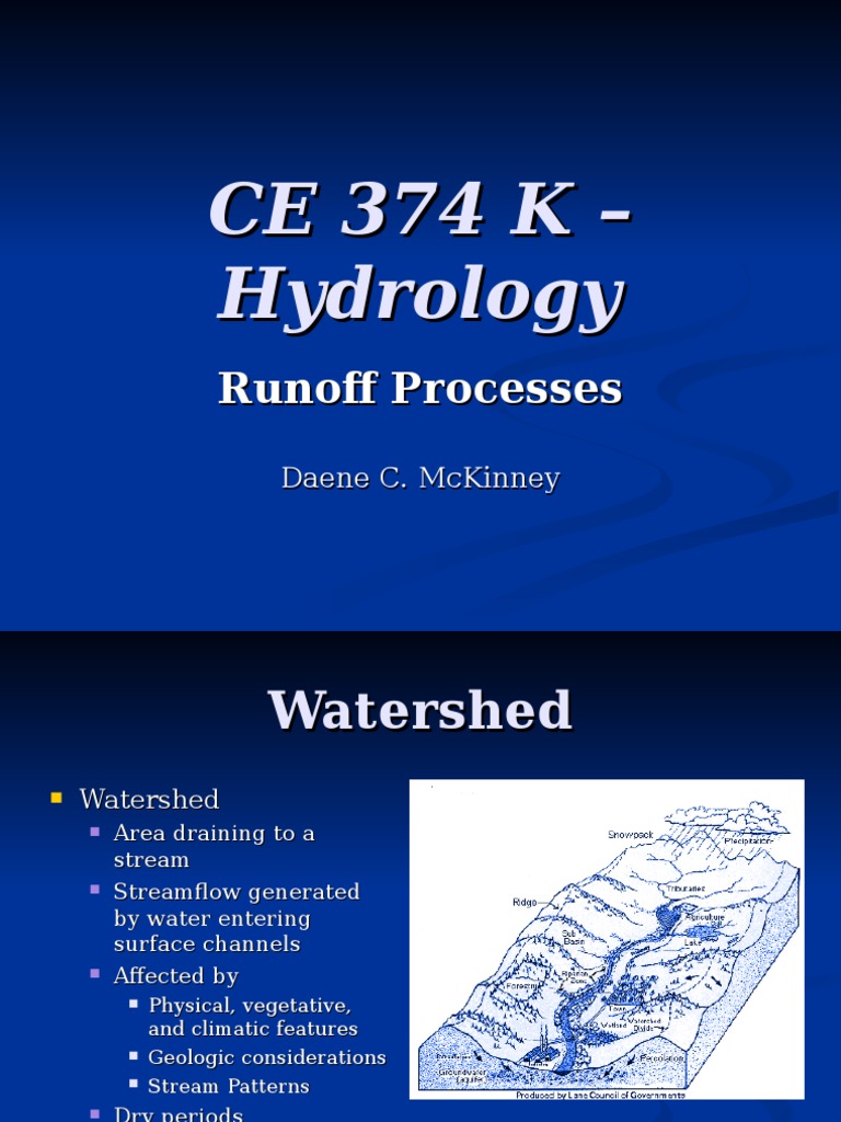 12 RunoffProcesses | PDF | Drainage Basin | Surface Runoff