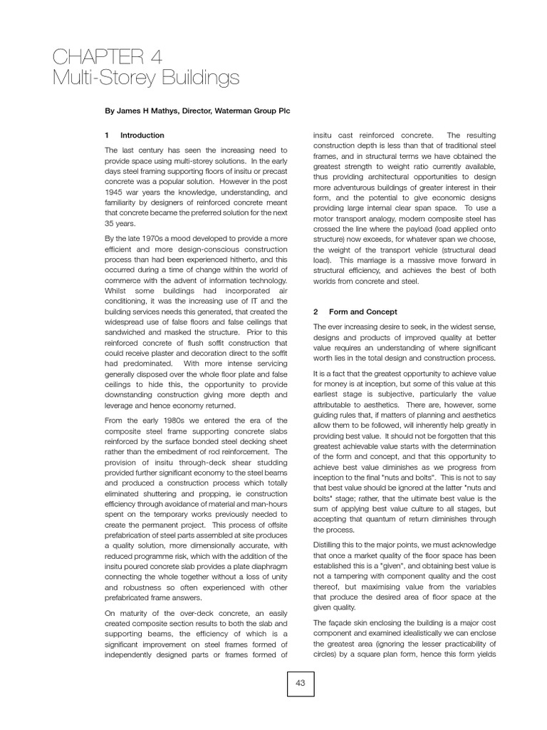 Multistorey General by James H Mathys | PDF | Framing (Construction ...