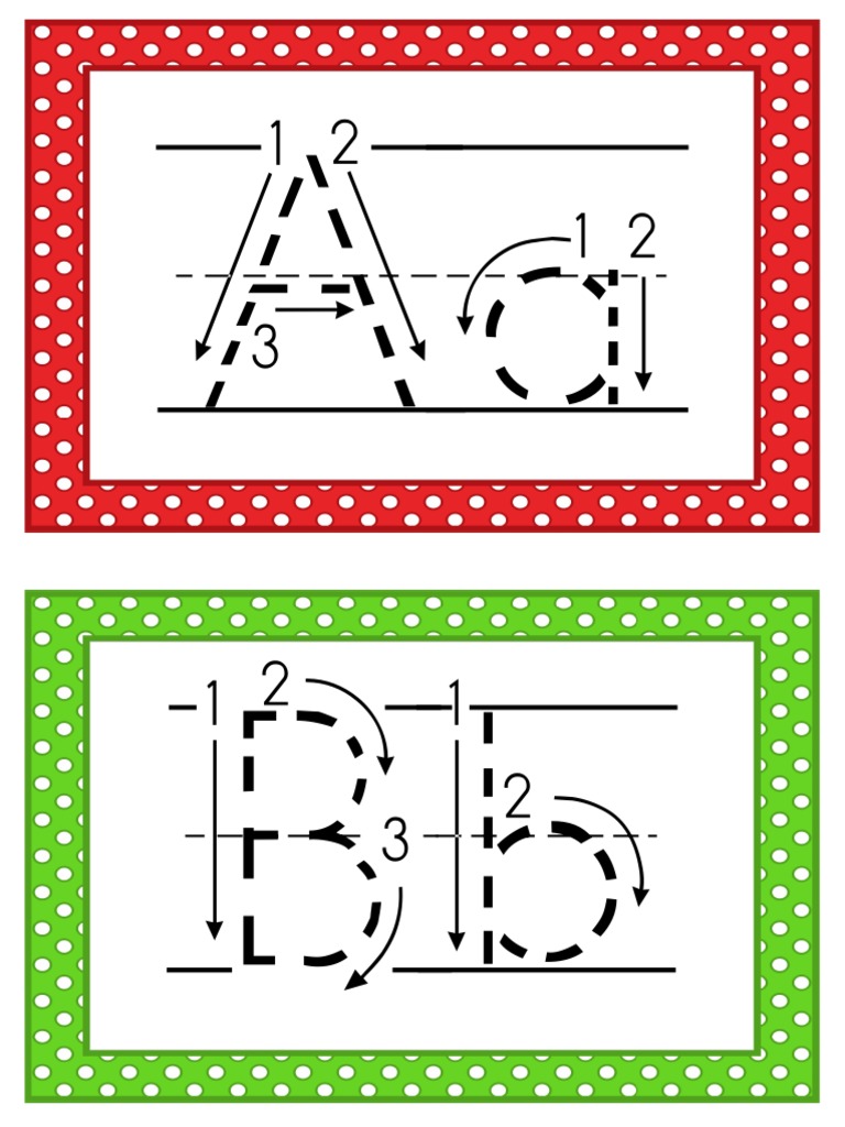 Alphabet Tracing Guide | PDF