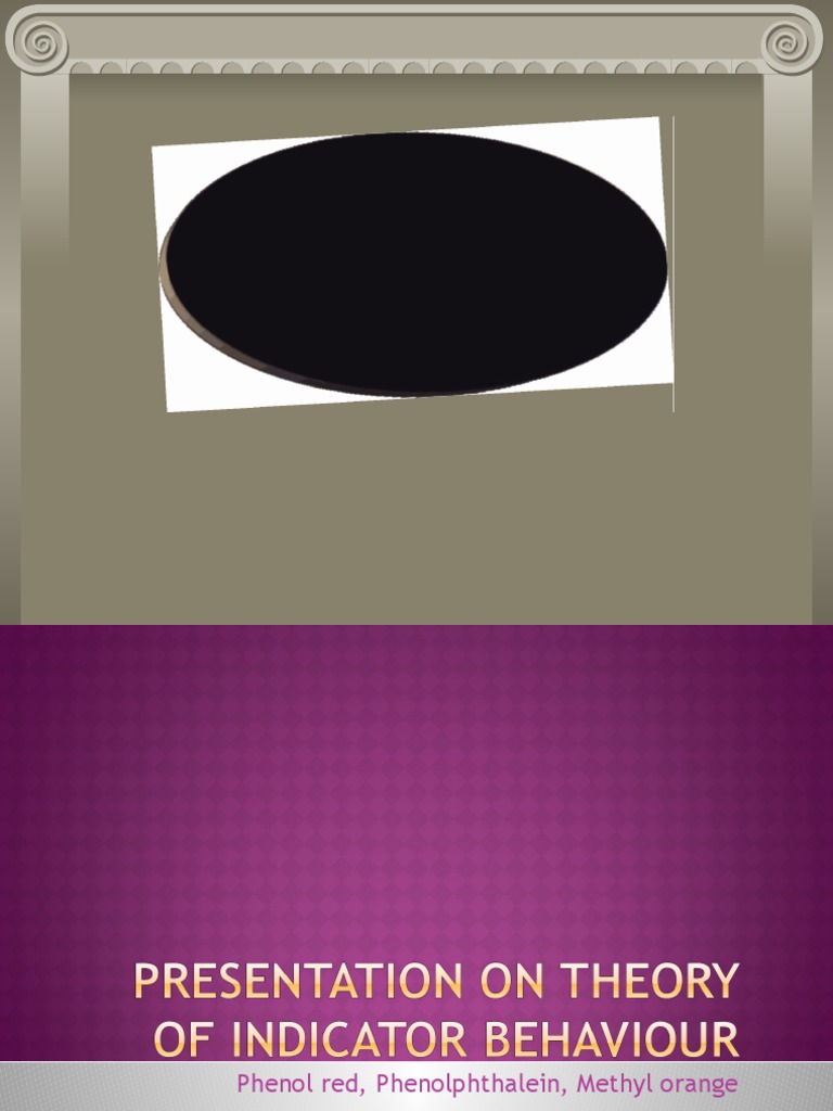 Theory of Indicator Behaviour | PDF | Physical Sciences | Chemistry