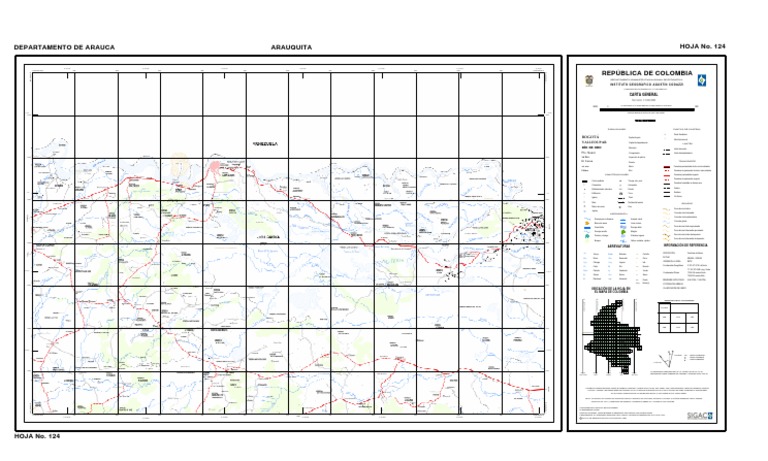Plancha IGAC PL - 124 - 2008 | PDF | Mapa | Geografía