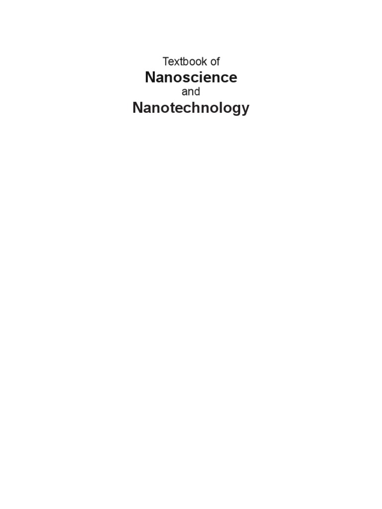 Textbook of Nanoscience and Nanotechnology - 2013 | PDF | Nanomaterials ...