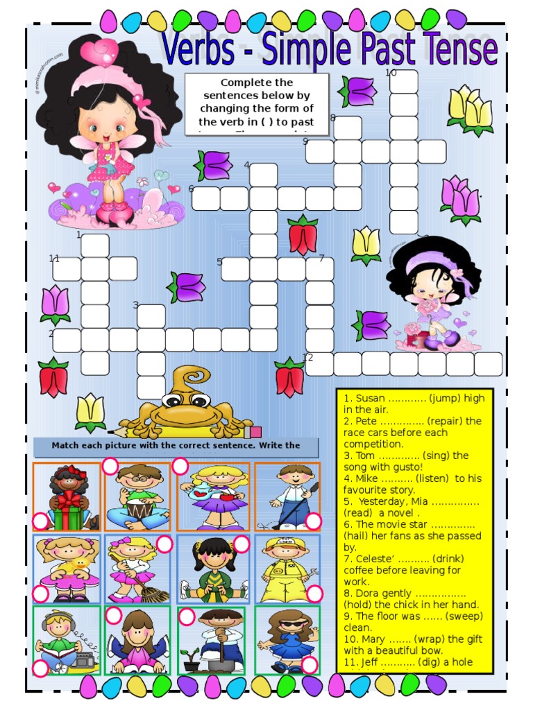 Kids' Past Tense Activity | PDF | Sports & Recreation
