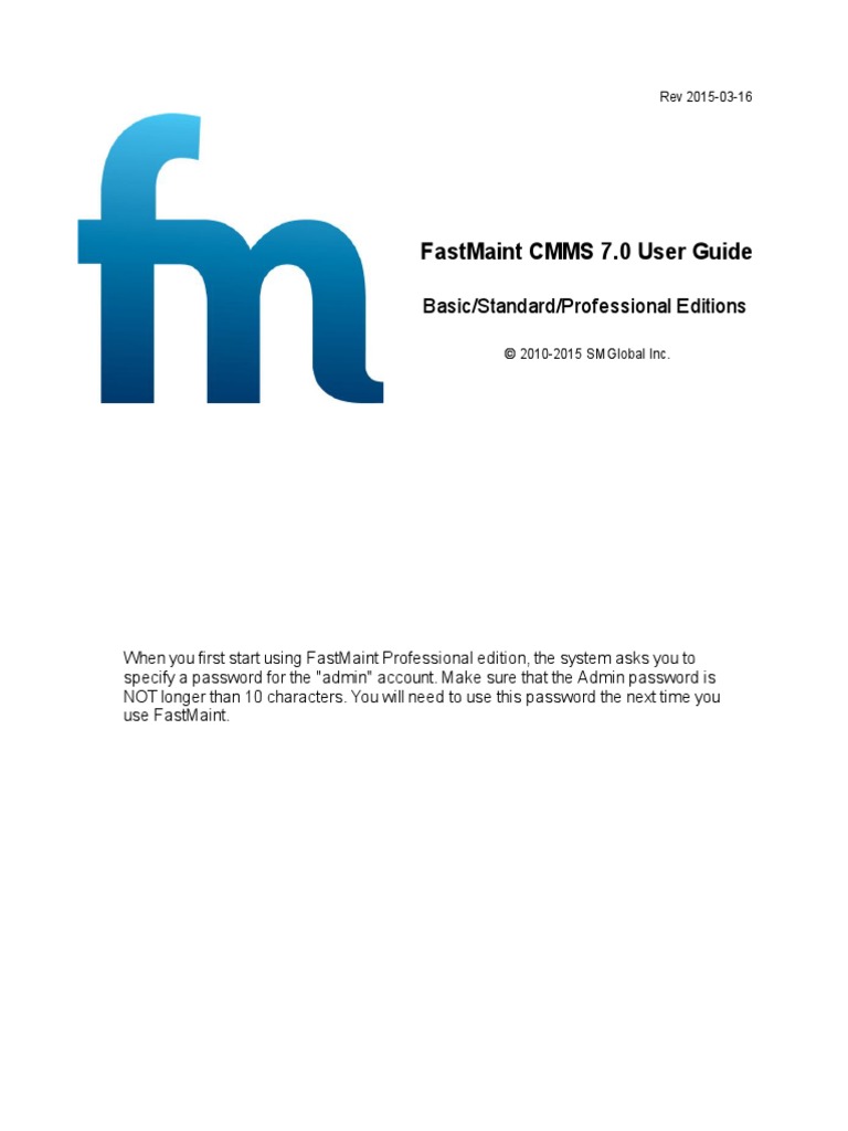Fast Maint Manual | PDF | Barcode | Computing