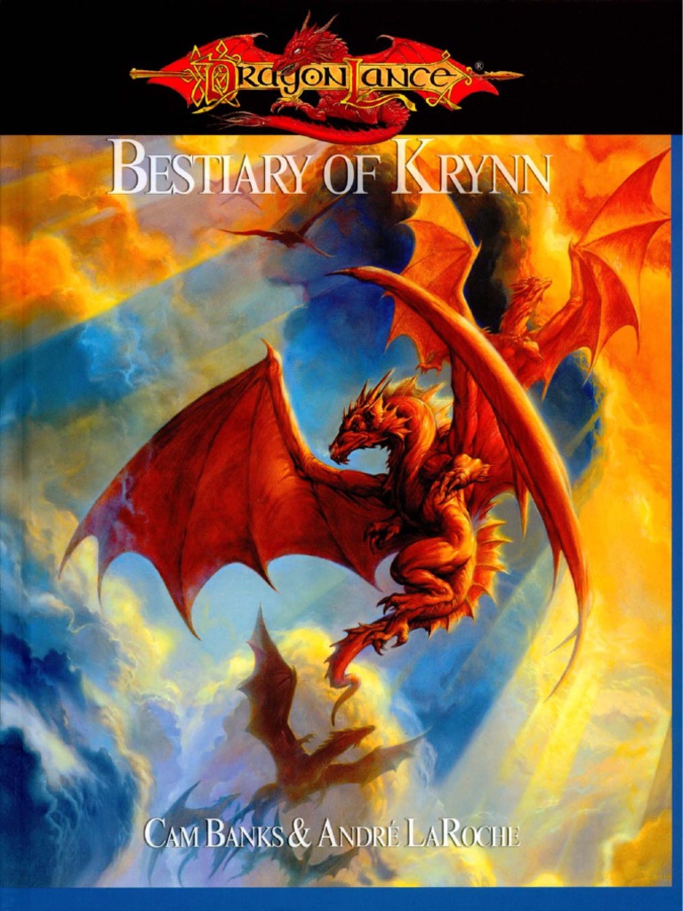 Dandd 35 Dragonlance Bestiary Of Krynn Pdf
