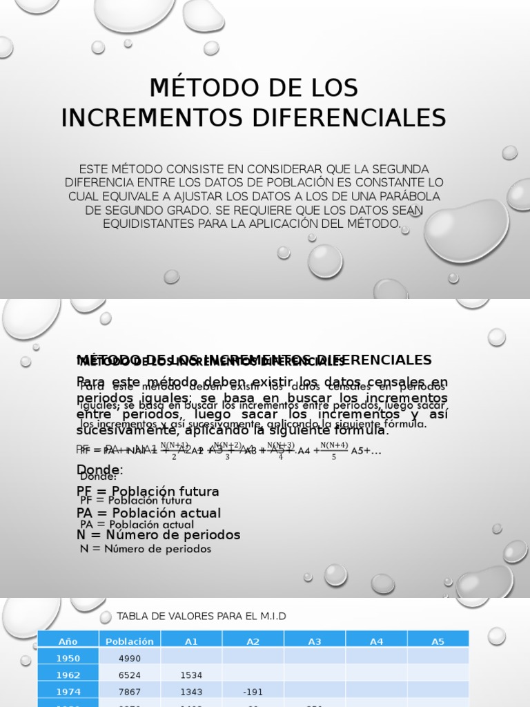 Metodo de Los Incrementos Diferenciales | PDF