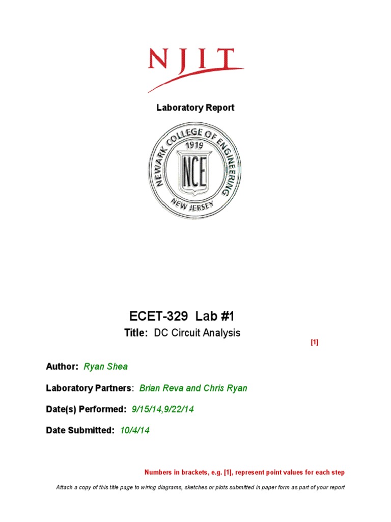 Lab #1 | PDF | Series And Parallel Circuits | Power Supply