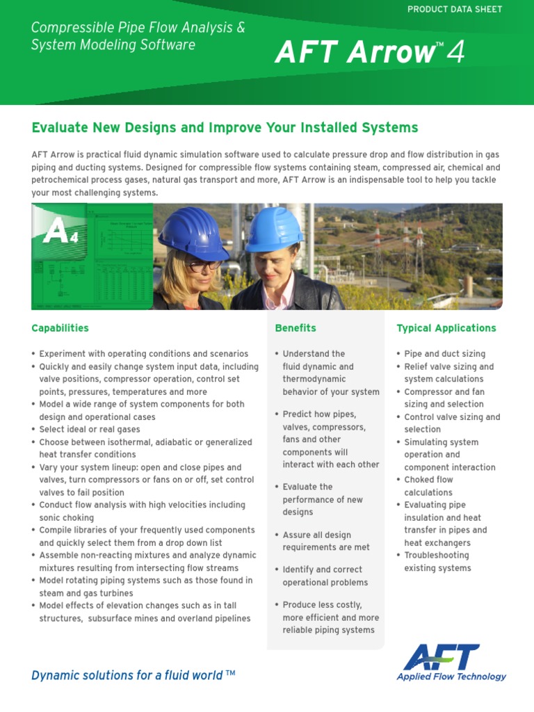 AFT Arrow 4 Data Sheet | PDF | Fluid Dynamics | Gas Compressor