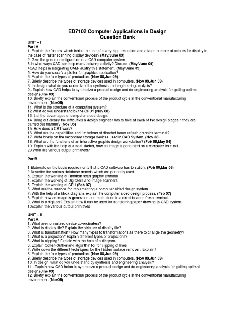 Computer Applications in Design | Download Free PDF | Computer Aided ...