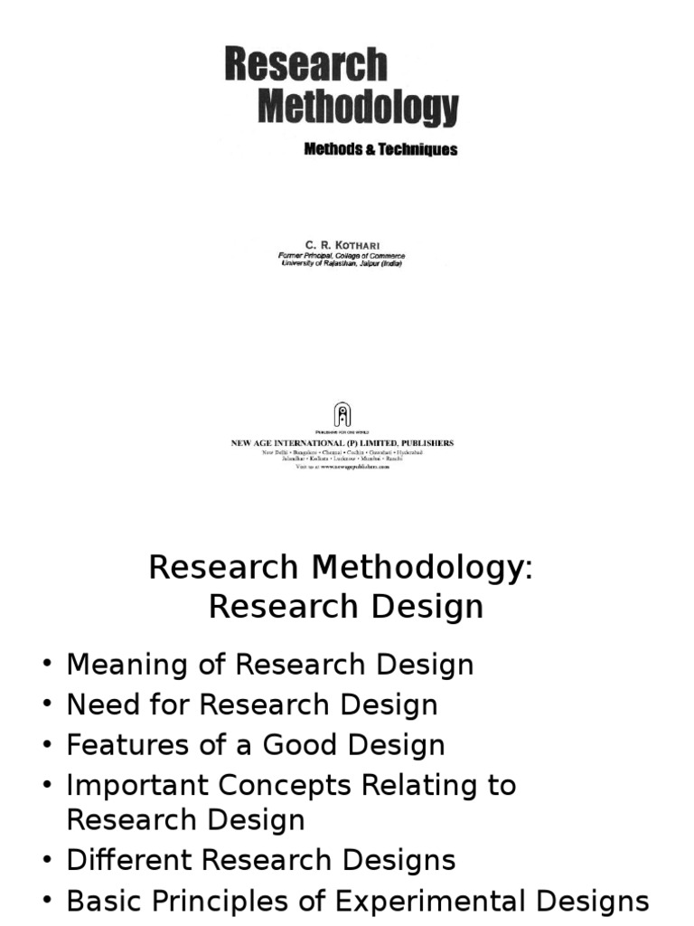 Ch3 Research Design | PDF | Experiment | Research Design