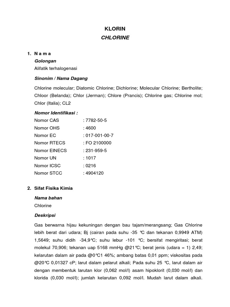 Klorin PDF | PDF