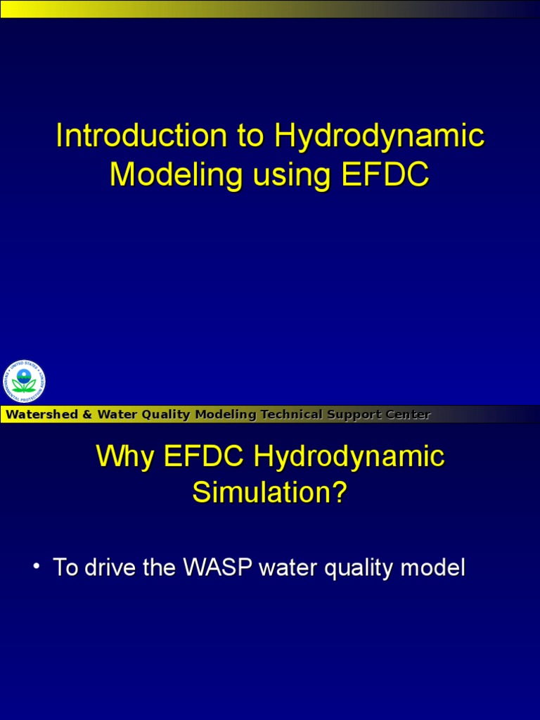 Short Intro To EFDC | PDF | Fluid Dynamics | Water And The Environment